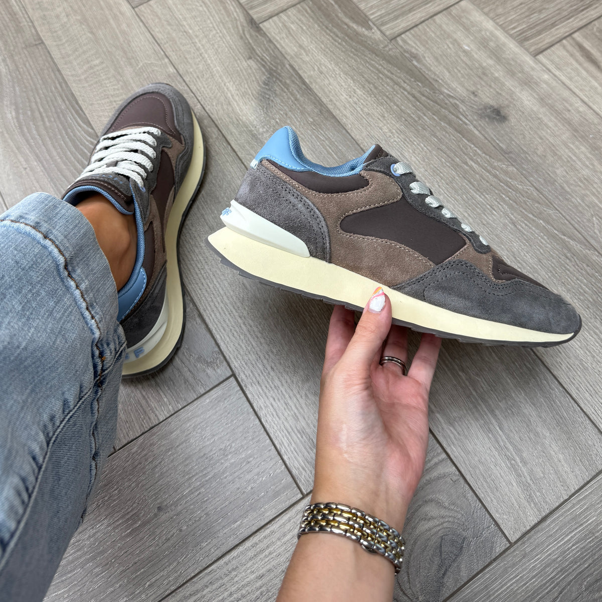 Hoff (AW25) ‘City’ 2250213 Trainer With Blue Heel - Amsterdam (HF5AW ...