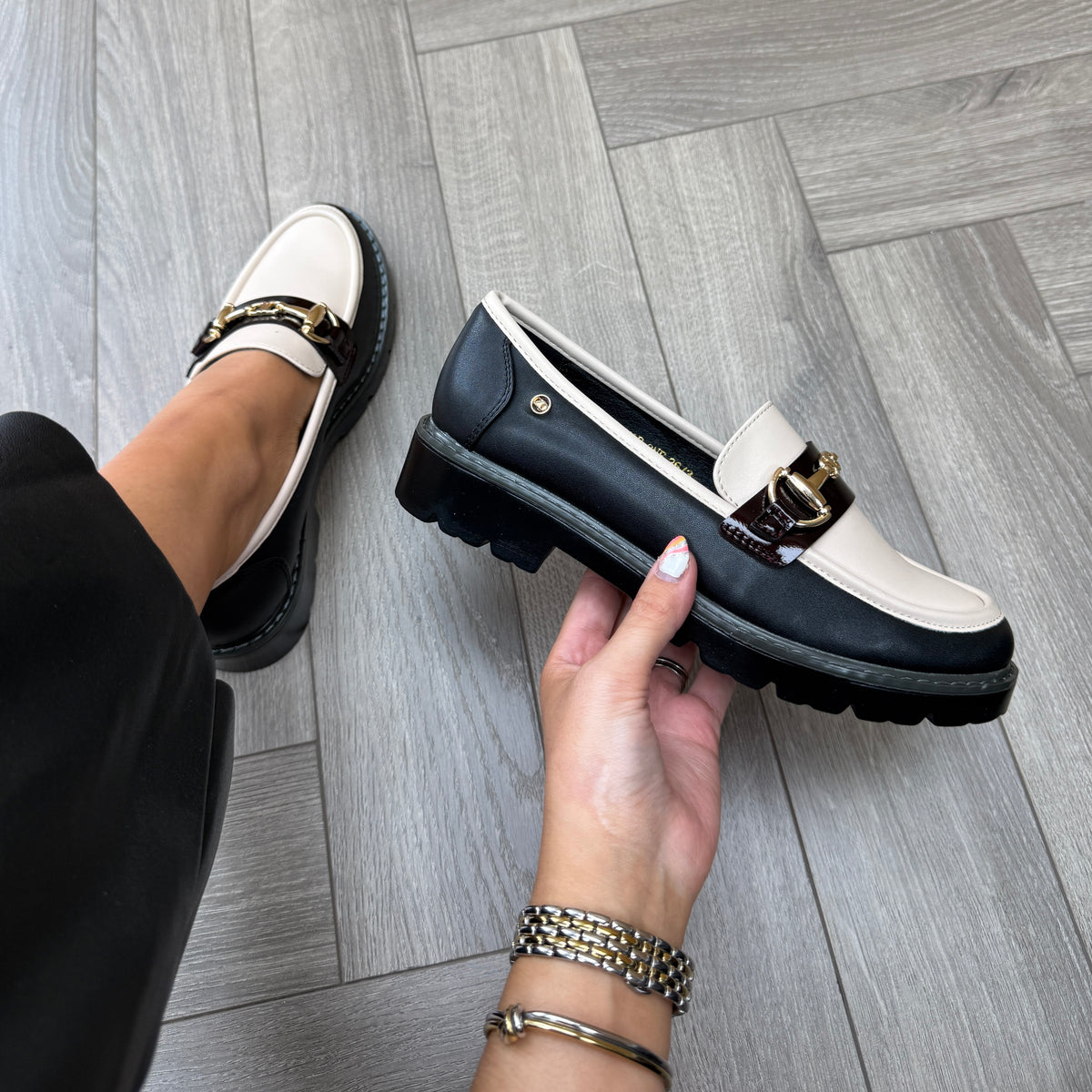 Zanni & Co (AW25) ‘Farkhor One’ Loafer with Nude Insert - Ink Mix (Z11 ...