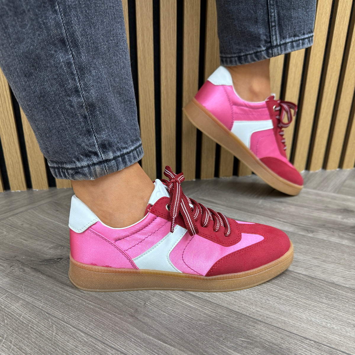 Marco Tozzi (SS25) Gum Sole Lace Up Trainer 23741 - Raspberry Comb (MT ...
