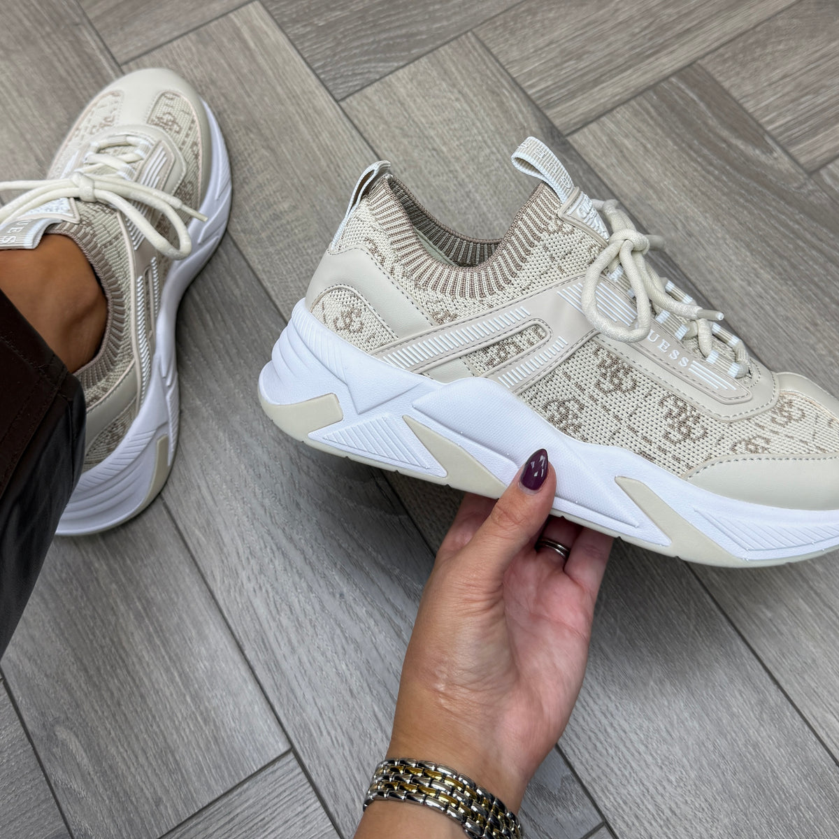 Guess (SS26) FLPGENFAB12 Soft Knit Trainer - Multi (GU7) – Fred Funk