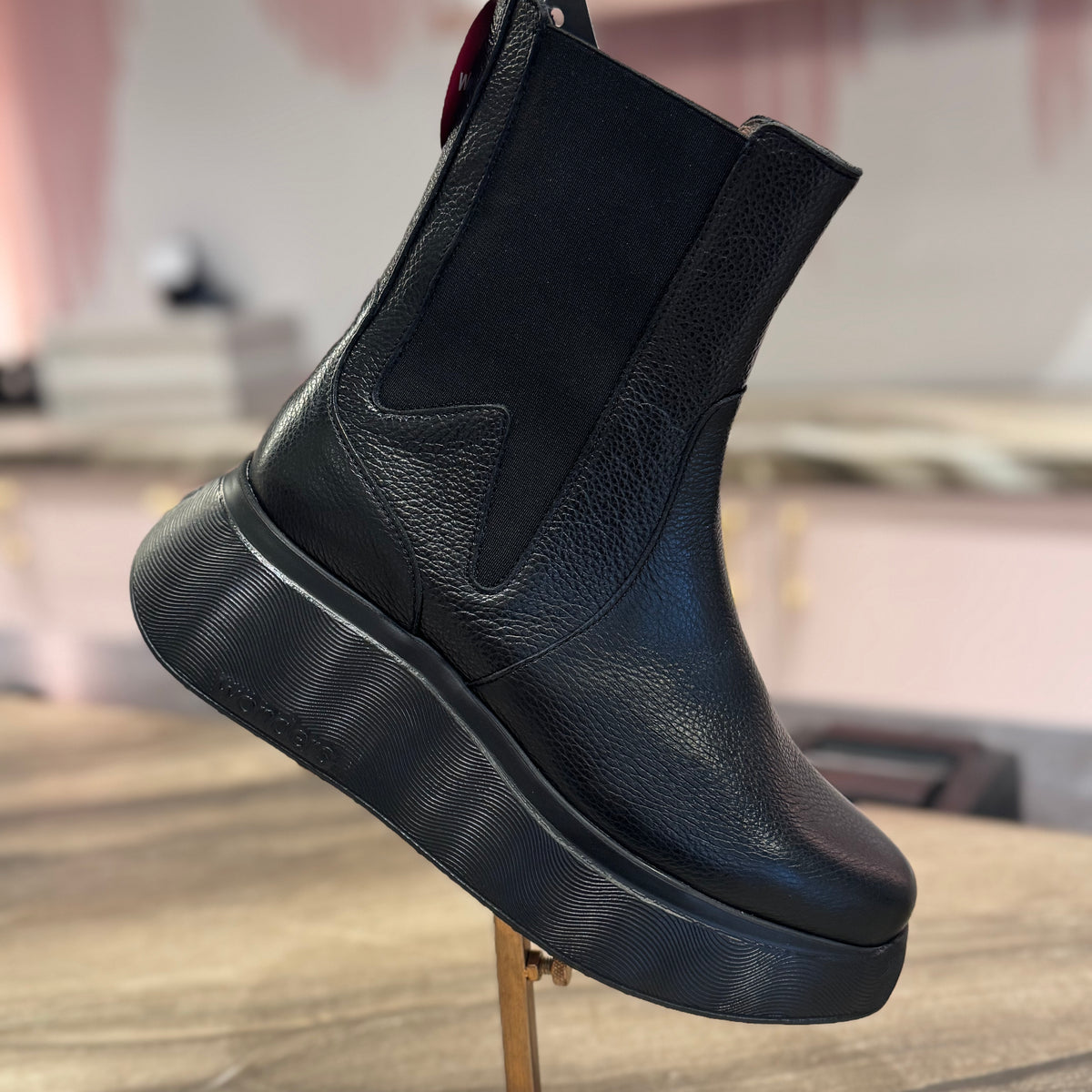 Wonders (WAW35) Platform Slip On Boot A-3632 - Negro – Fred Funk